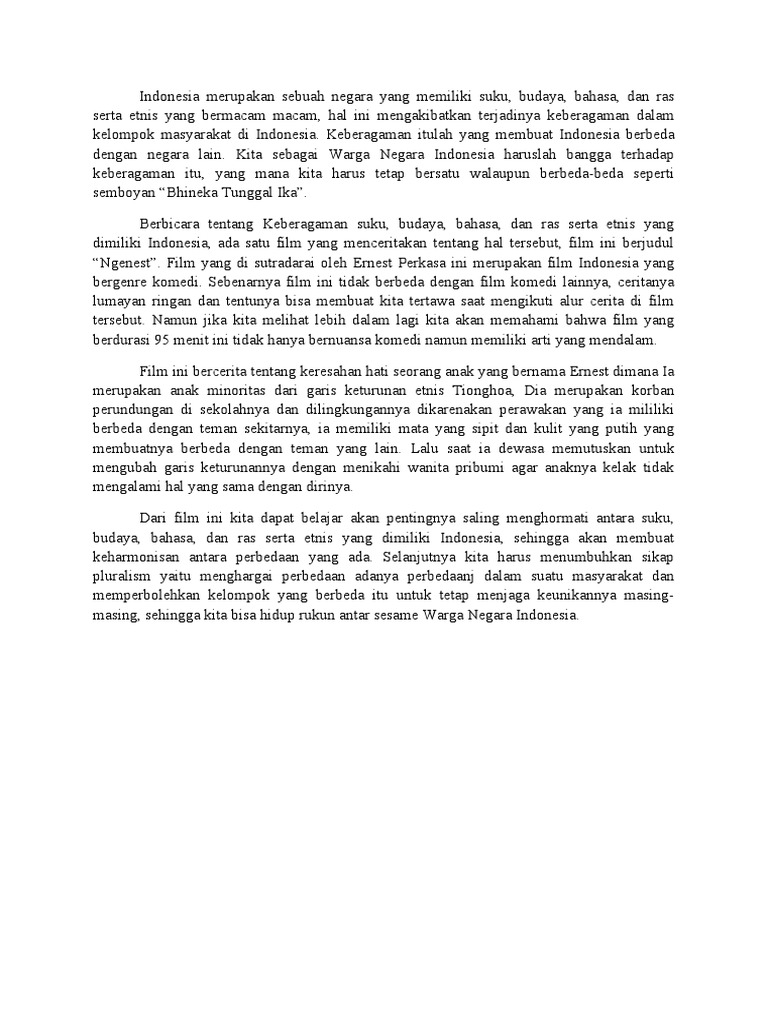 Muhammad Teuku Arfat - D19 - Tanggapan Film | PDF