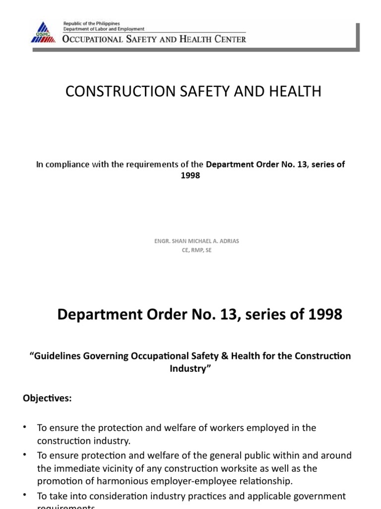 Construction Safety and Health | PDF | Occupational Safety And Health ...