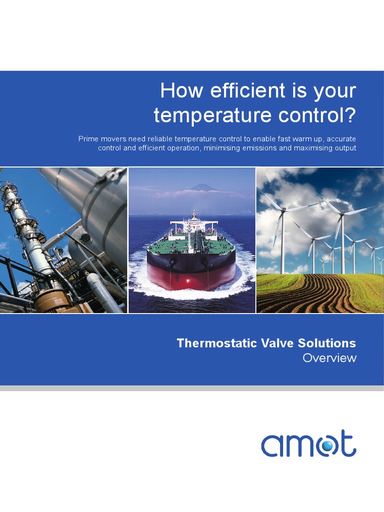 AMOT-Thermostatic Valve Overview | PDF | Valve | Lubricant