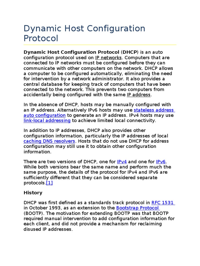 Dynamic Host Configuration Protocol Dirección Ip Red De área Extensa