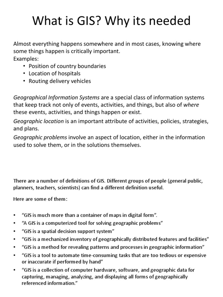 Gis PDF | PDF | Geographic Information System | Remote Sensing