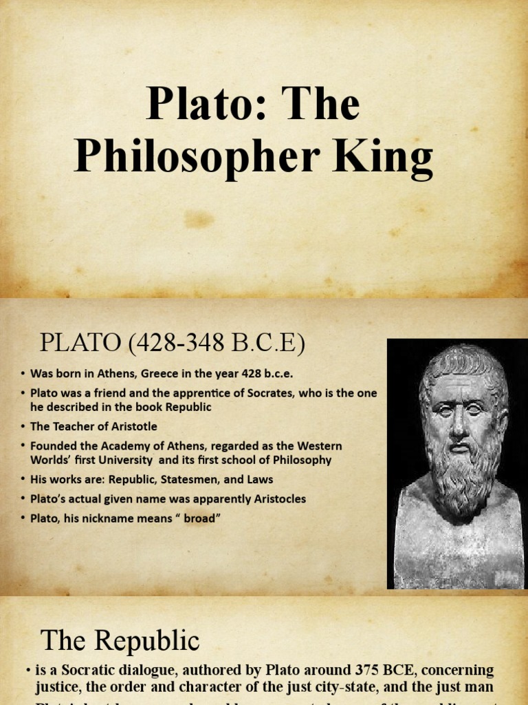 Plato (The Philosopher King) | PDF | Plato | Socrates