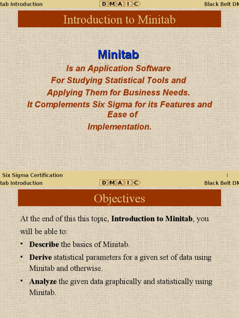 Minitab Introduction | PDF | Descriptive Statistics | Statistical Analysis