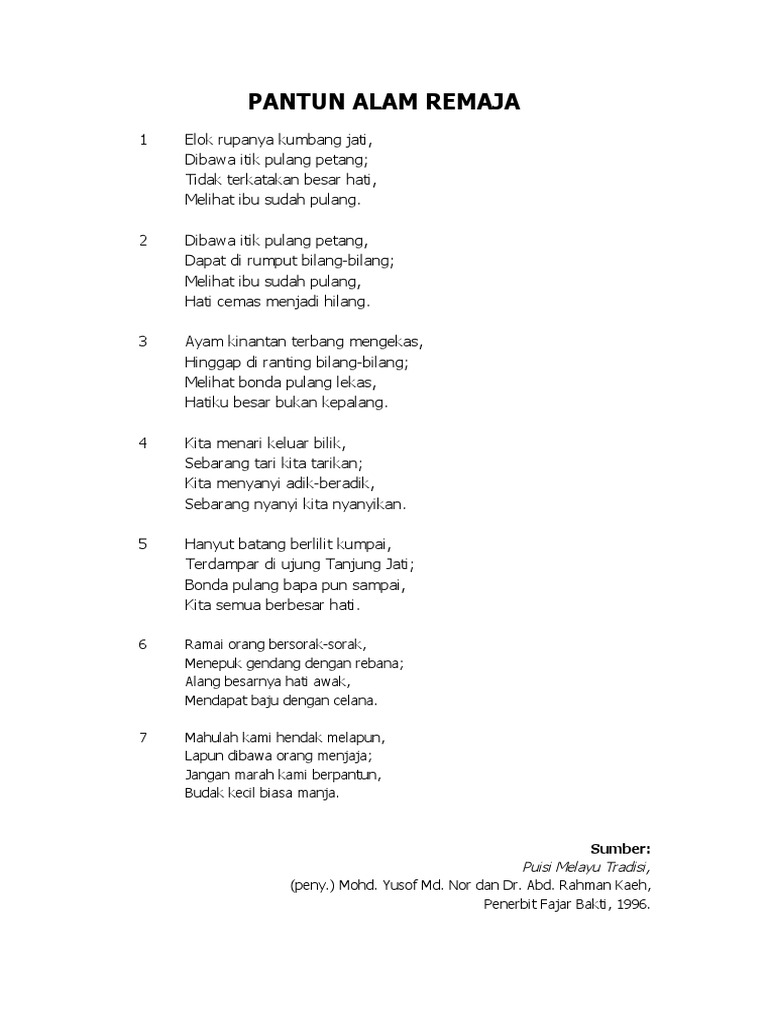 1 Pantun | PDF