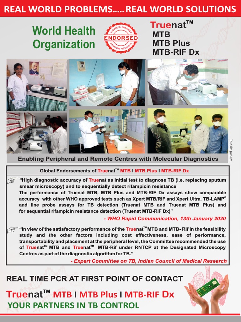 Truenat MTB Leaflet 2 | PDF | Biotechnology | Clinical Medicine