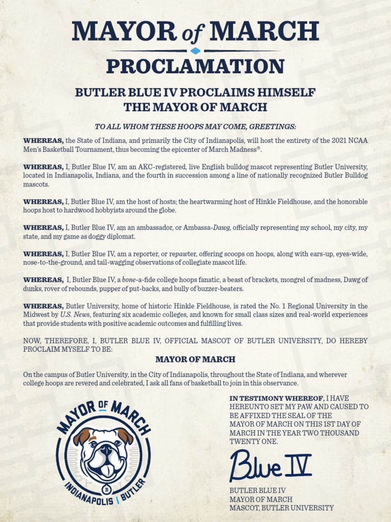 Official Proclamation | PDF | Sports | Ncaa Division I Basketball