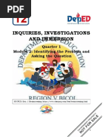 3IS-Inquiries, Investigations and Immersions - Q1 - SHS Applied | PDF ...