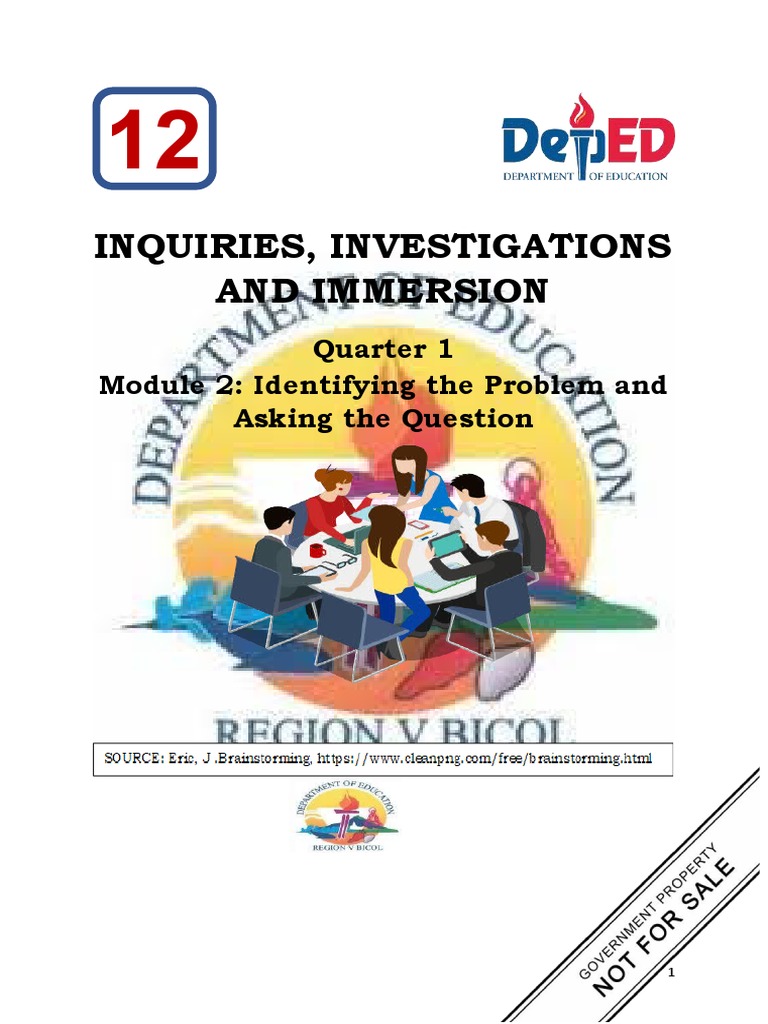 Inquiries Investigation Immersion Module 2 Q1 | Download Free PDF ...