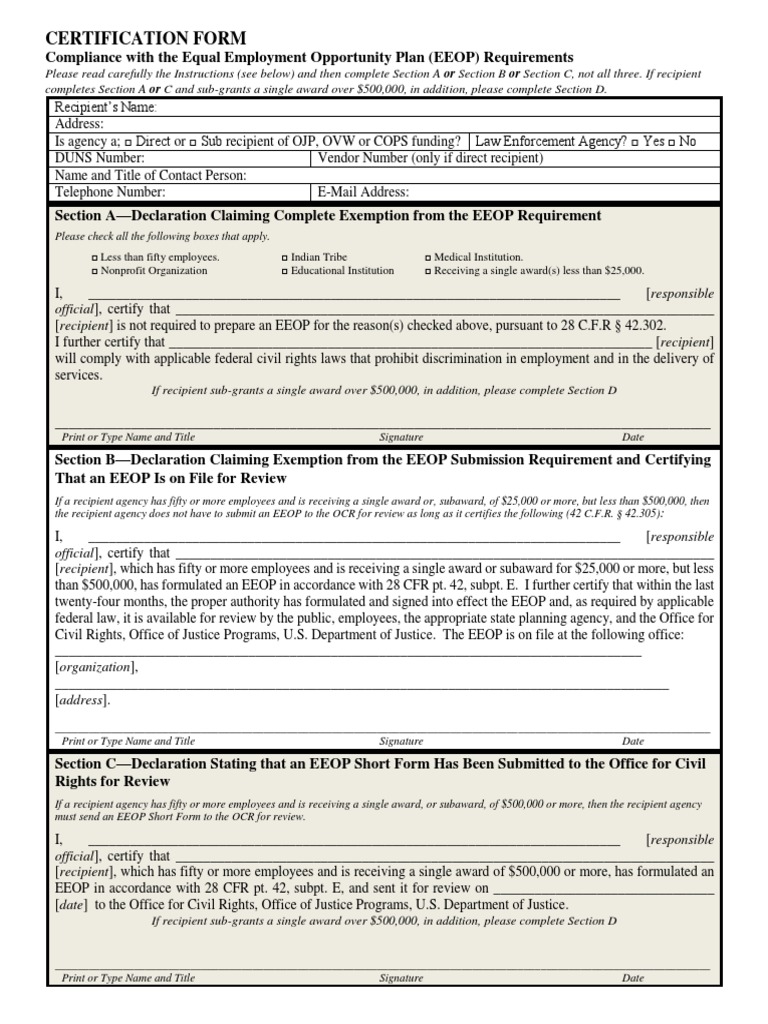 Certification Form | PDF | Justice | Crime & Violence