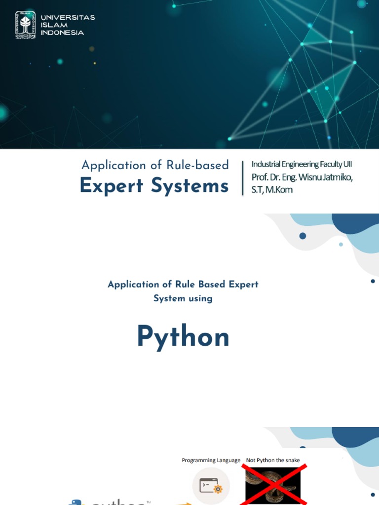 03-Rule-Based Python - IS-UII | PDF | Python (Programming Language ...