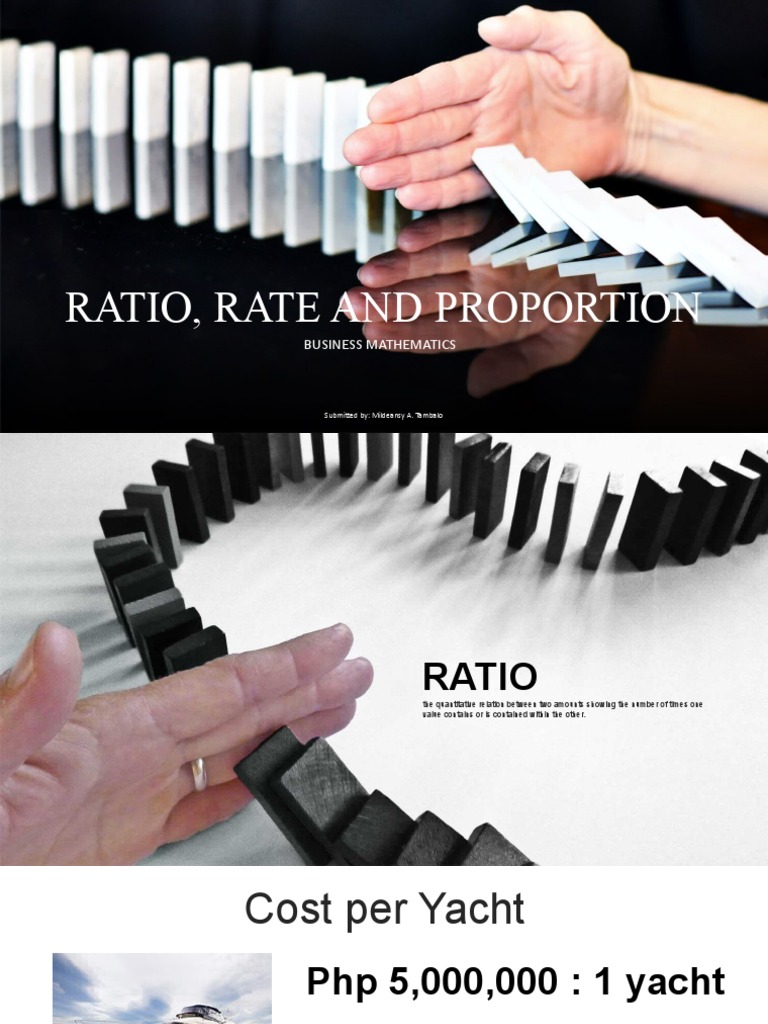 Ratio, Rate and Proportion: Business Mathematics | PDF