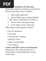 Nursing Care Plan For Glaucoma | PDF | Glaucoma | Visual Impairment