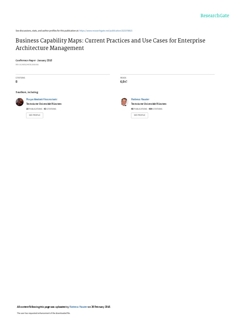 Business Capability Maps Current Practices and Use | PDF | Use Case ...
