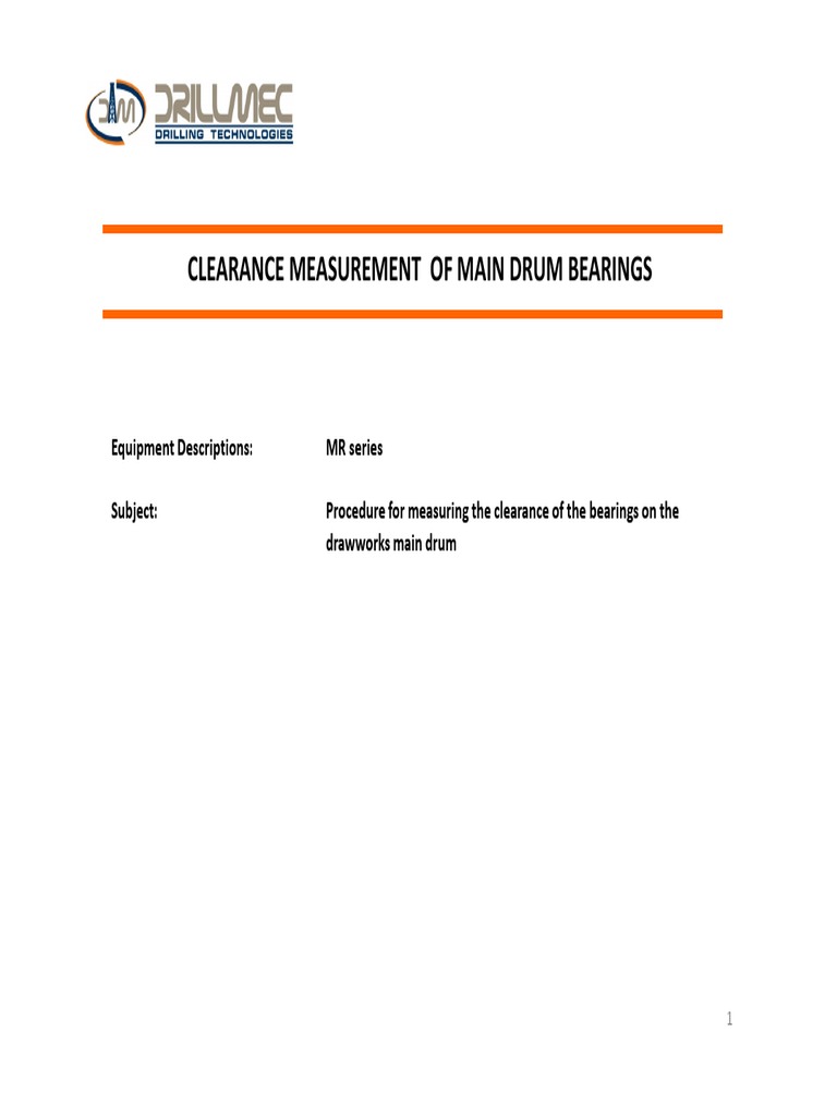 2 - Bearing Clearance Measurement | PDF | Mechanical Engineering ...