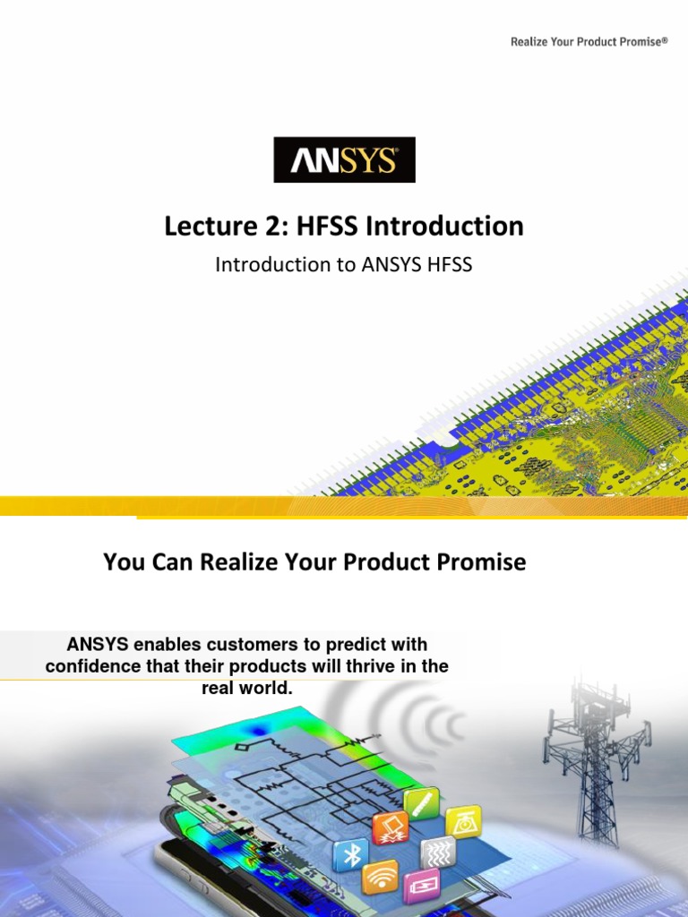 ANSYS HFSS L02 0 HFSS Intro | PDF | Electrical Network | Finite Element ...