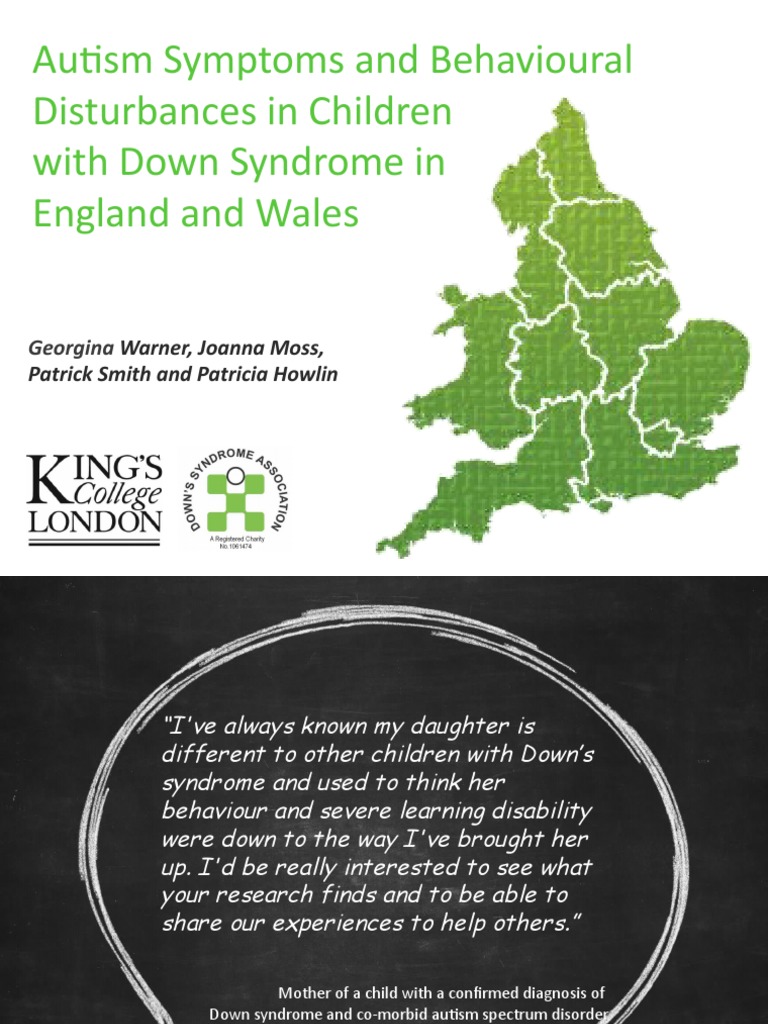 DR Georgina Warner Presentation at DSA DS ASD Meeting 4 October 2014 ...