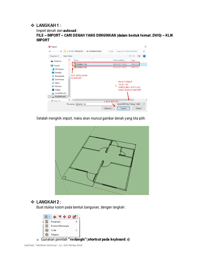 Panduan Lengkap Sketchup Interior | PDF | Komputer