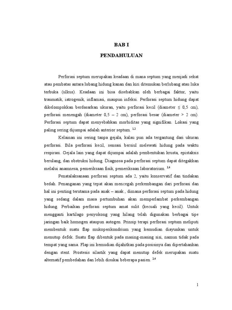 Perforasi Septum | PDF