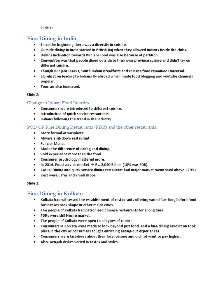 6BP Restaurant Case Study | PDF | Restaurants | Eating Behaviors Of Humans