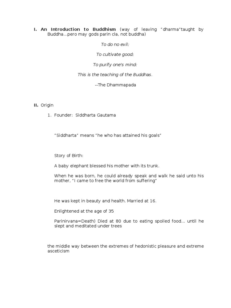 An Introduction To Buddhism | Download Free PDF | Reincarnation | Noble ...