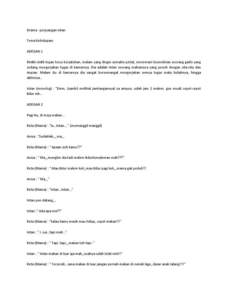 Drama 10 Orang 5 Cewek Dan 5 Cowok | PDF