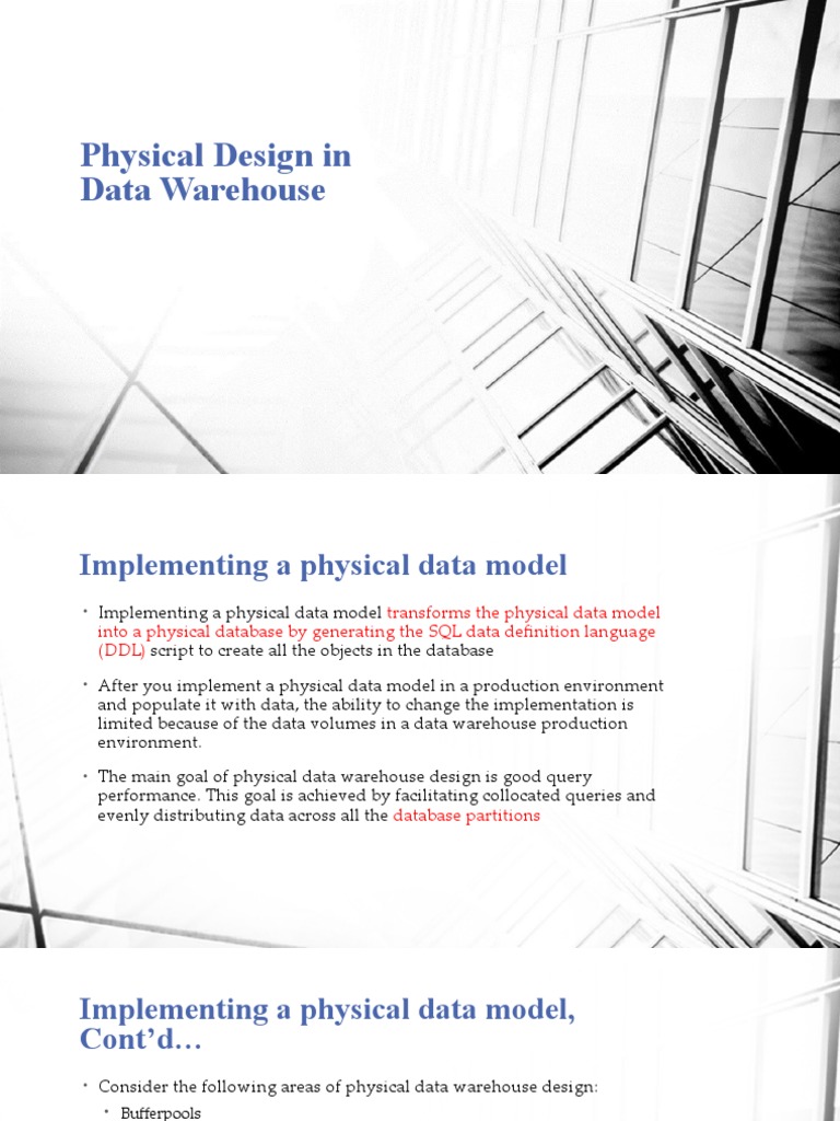 05 Physical Design in Data Warehouse 2018 | PDF | Databases | Database ...