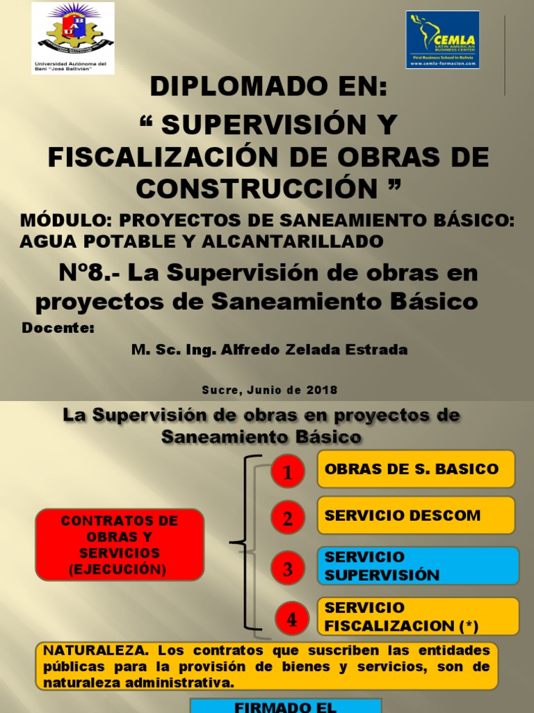 La Supervisión de Obra en Proyectos de S B | PDF | Contratista general ...