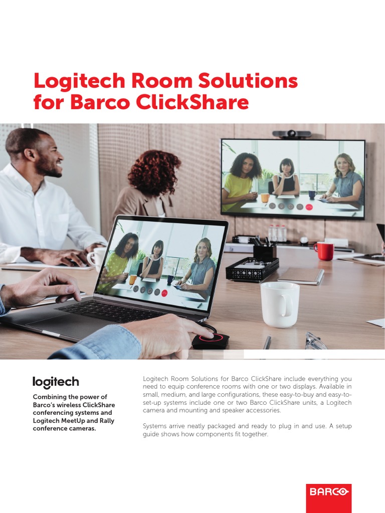 Logitech Room Solutions For Barco Clickshare | PDF | Wi Fi | Microphone