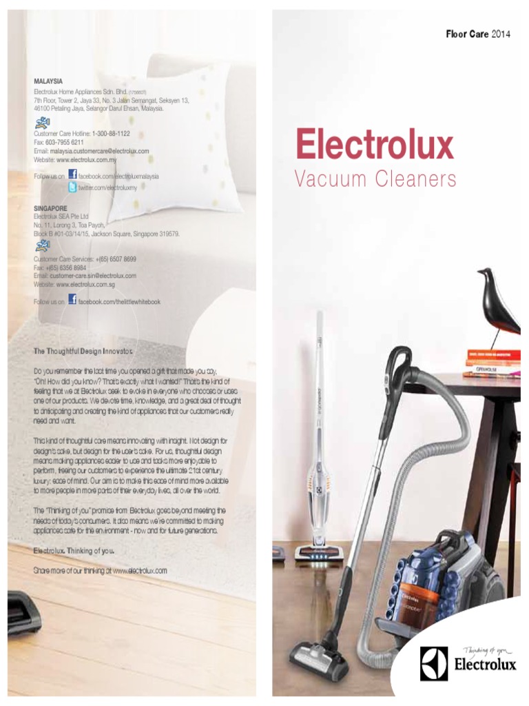 Electrolux Vacumme Cleaner Catalogue | PDF | Vacuum Cleaner ...