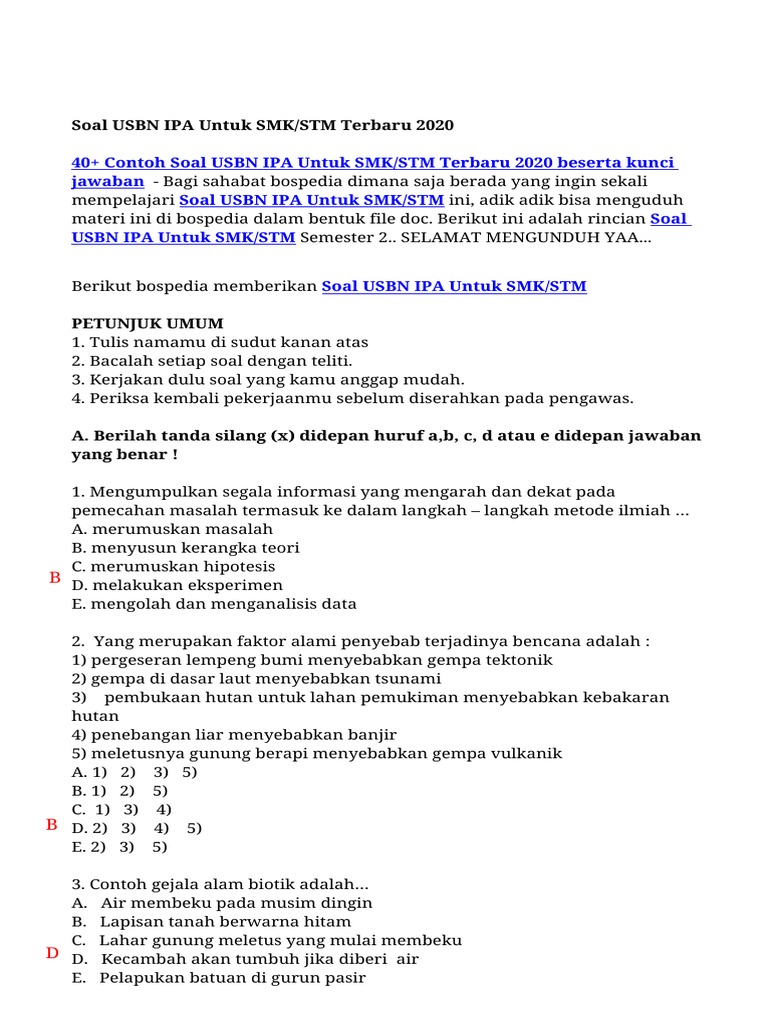 Soal IPA | PDF