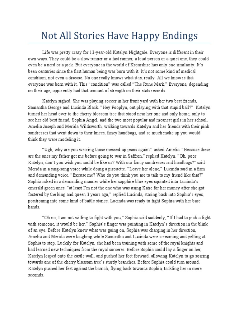 Not All Stories Have Happy Endings | PDF | Funeral