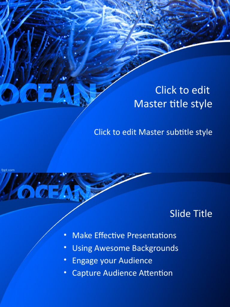 3061 Ocean PPT Template | PDF | Business | Home & Garden