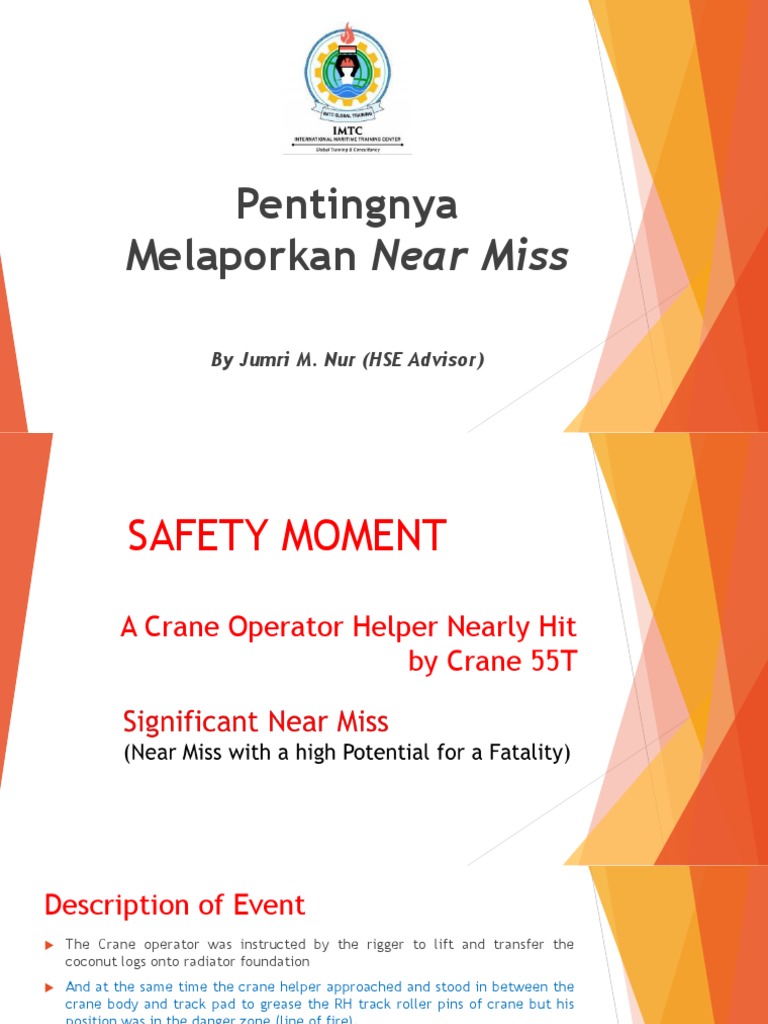 Penting Nya Melaporkan Near Miss | PDF | Workplace | Occupational ...
