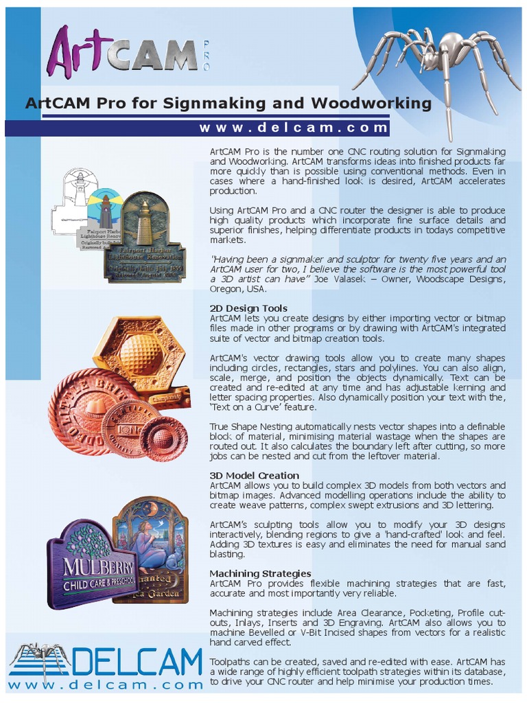 Artcam Pro For Signmaking and Woodworking: 2D Design Tools | PDF | 3 D ...