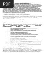 Mock Criminal Trial Role-Play Activity | PDF | Witness | Trials