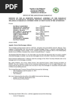 Barangay Assembly Post Activity Report Template | PDF