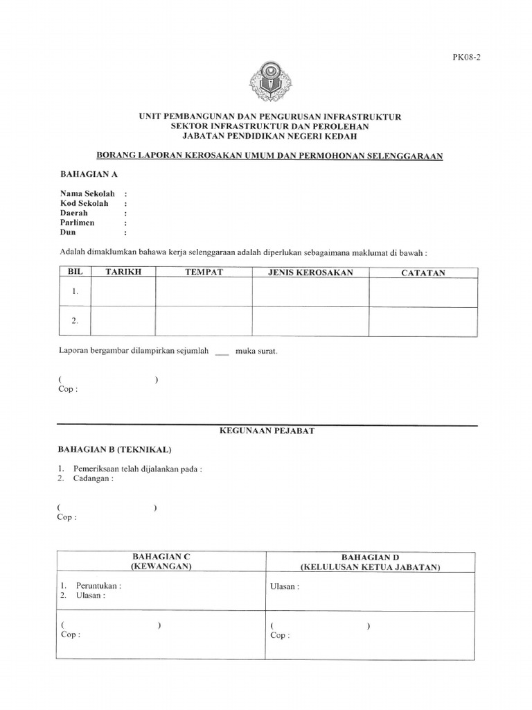 Borang PK08-2 | PDF