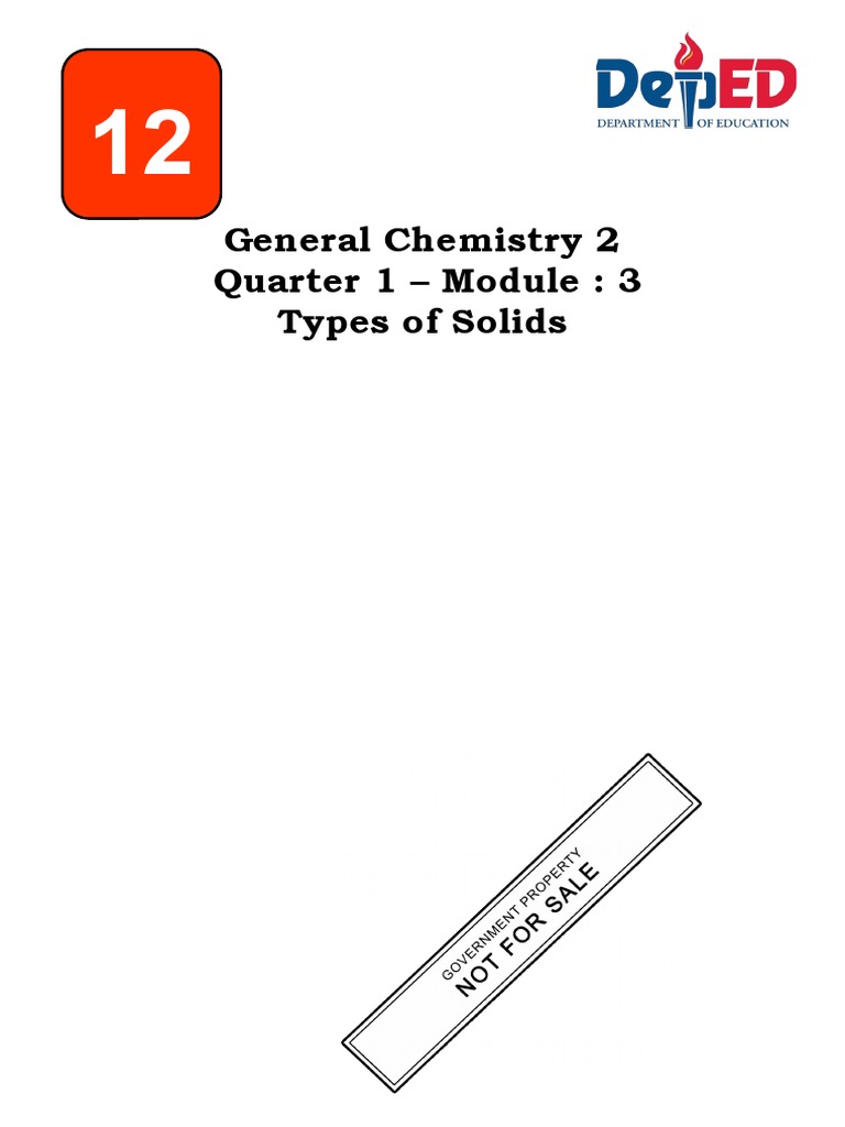 ES Module 3 - Quarter 1 - Types of Solids | Download Free PDF | Solid ...
