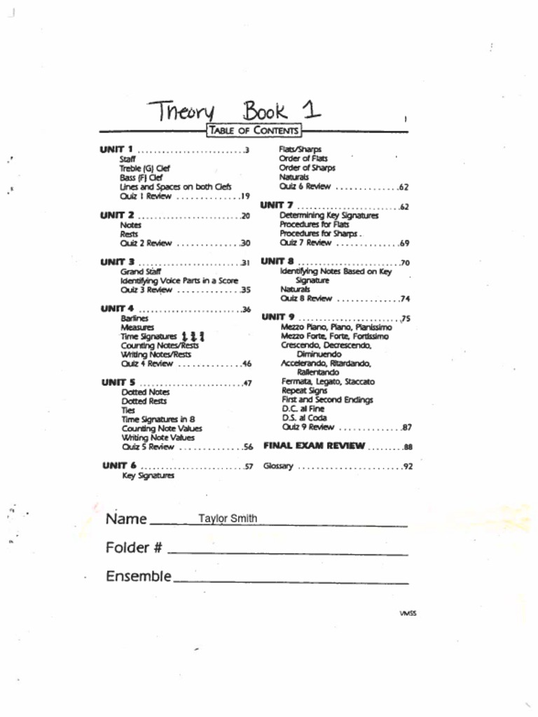 Theory Book 1 | PDF
