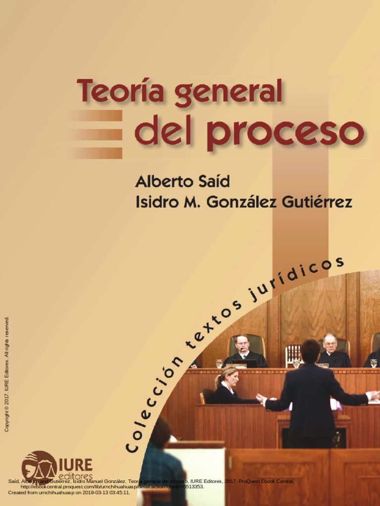 Teoría General Del Proceso | PDF | Ley procesal | Jurisdicción