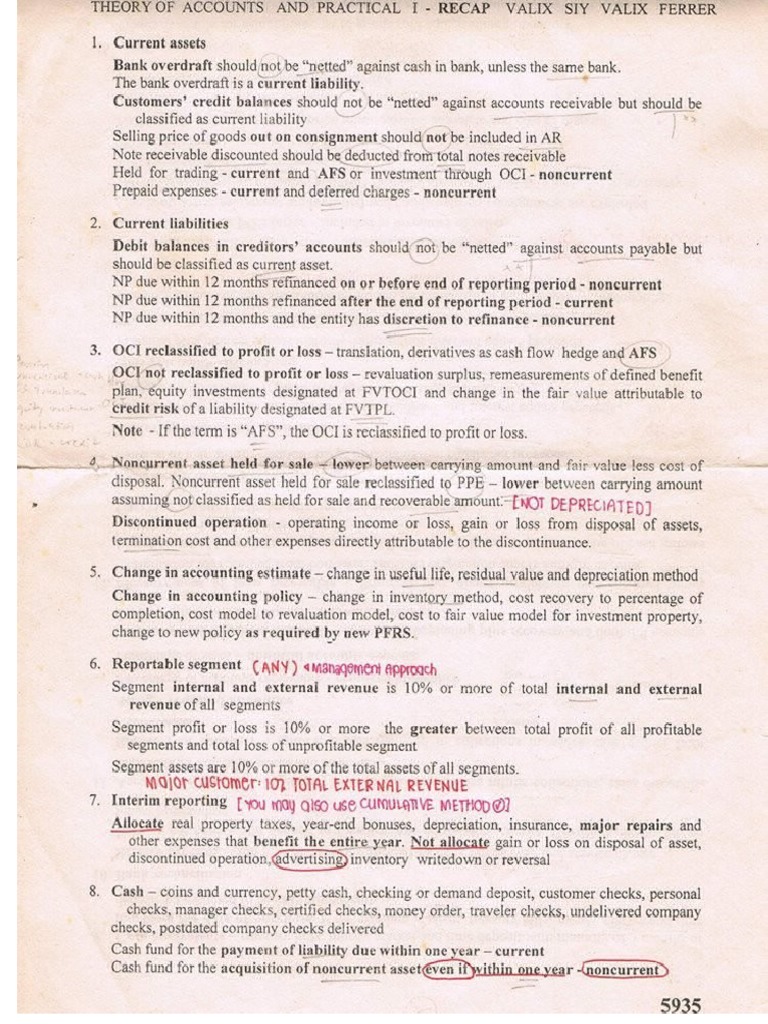 Theory of Accounts | PDF