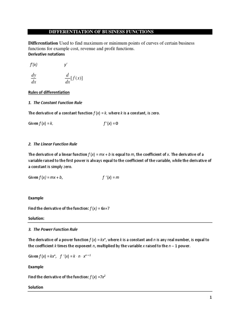 Maths Notes | PDF | Derivative | Determinant