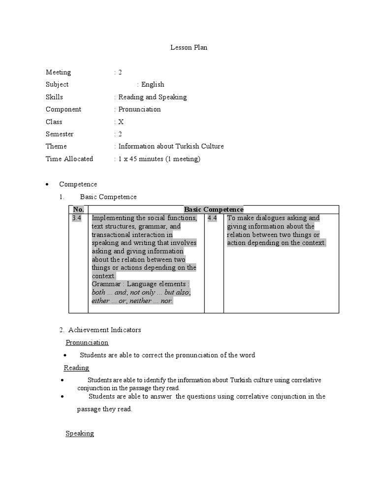 Turkish Culture Lesson Plan for Class X | PDF | Ottoman Empire | Lesson ...