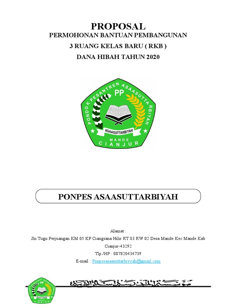 Contoh Proposal RKB Hibah Jabar 2020 | PDF