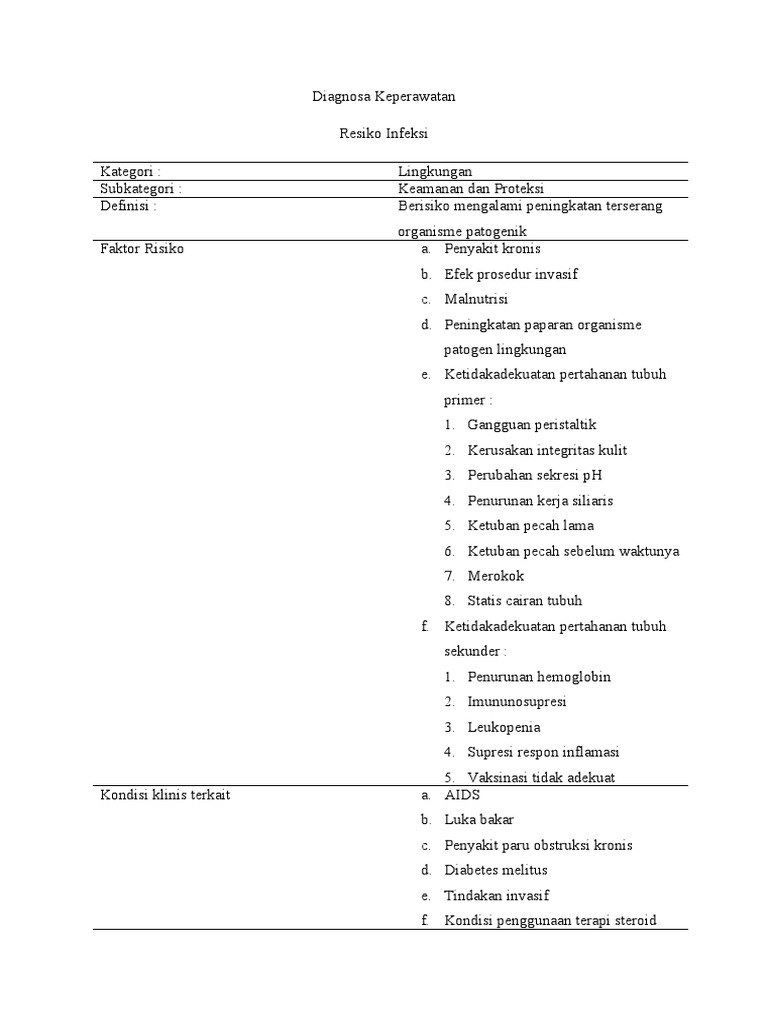 3S Resiko Infeksi | PDF