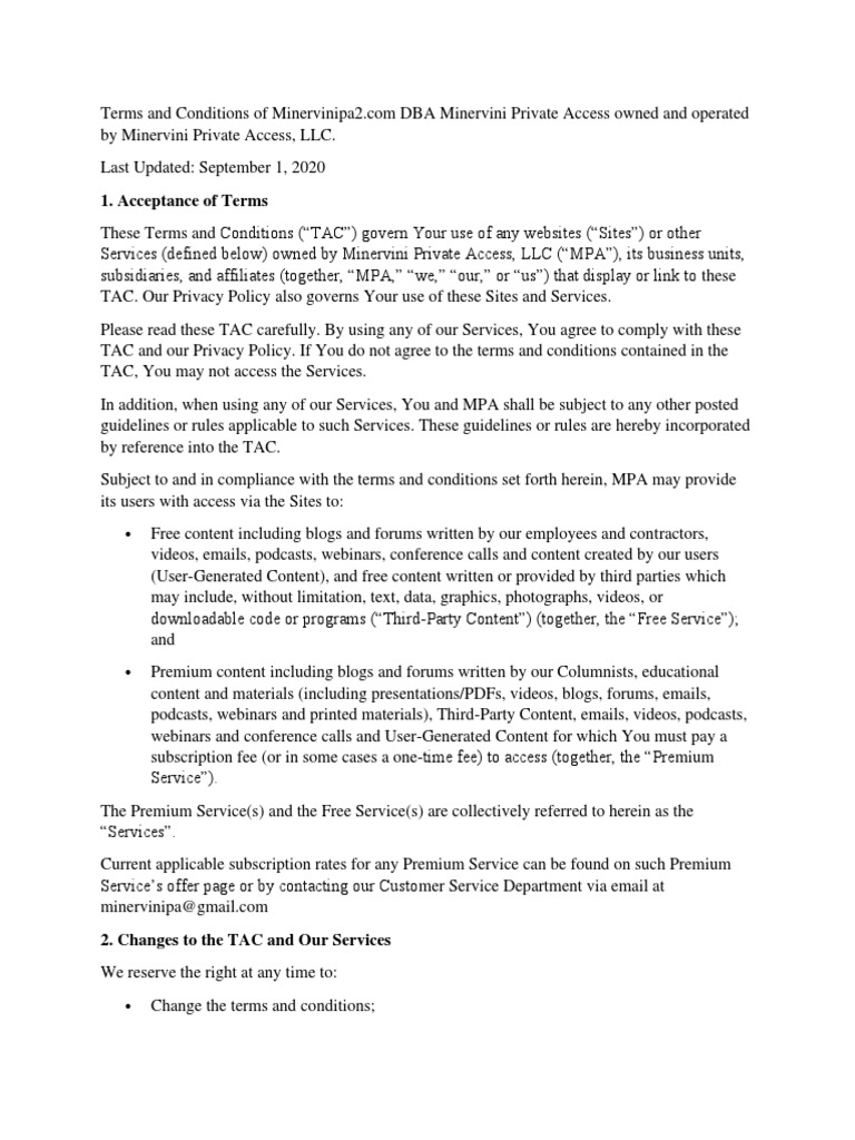 Acceptance of Terms | PDF | Indemnity | Damages