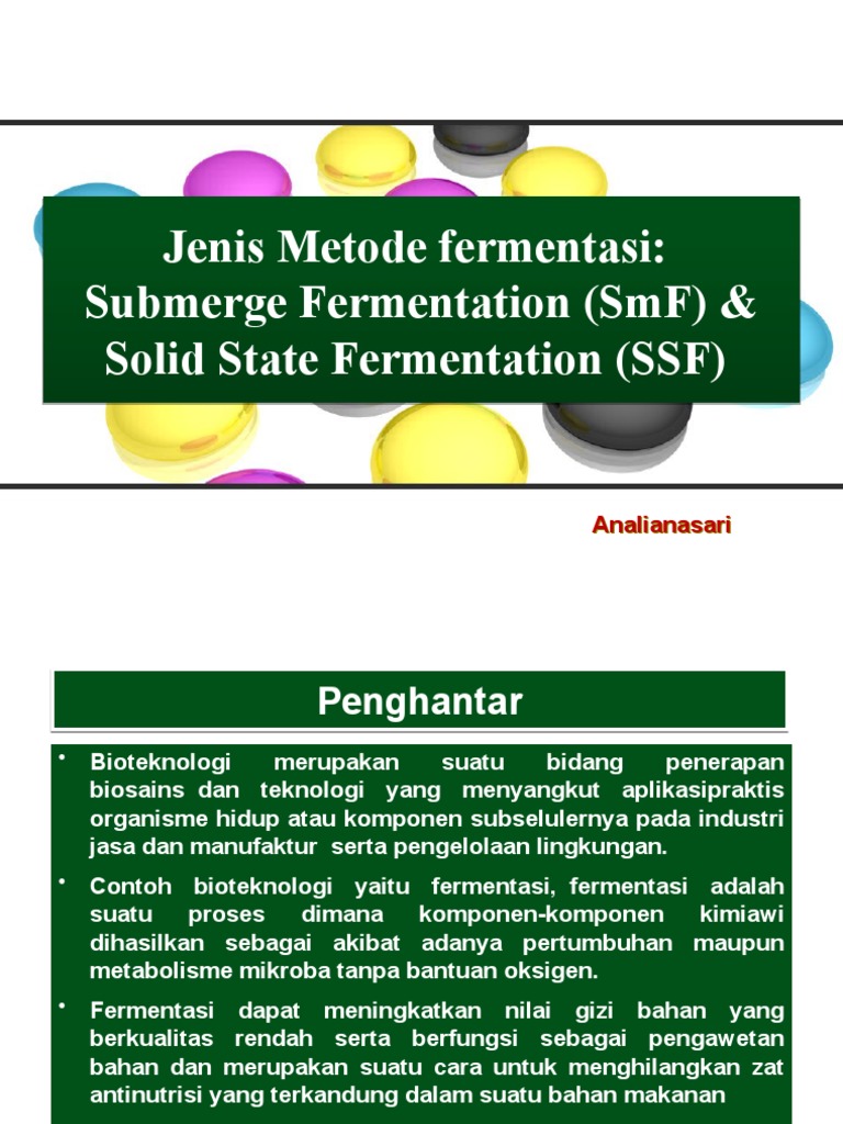 Metode Fermentasi: SmF dan SSF | PDF