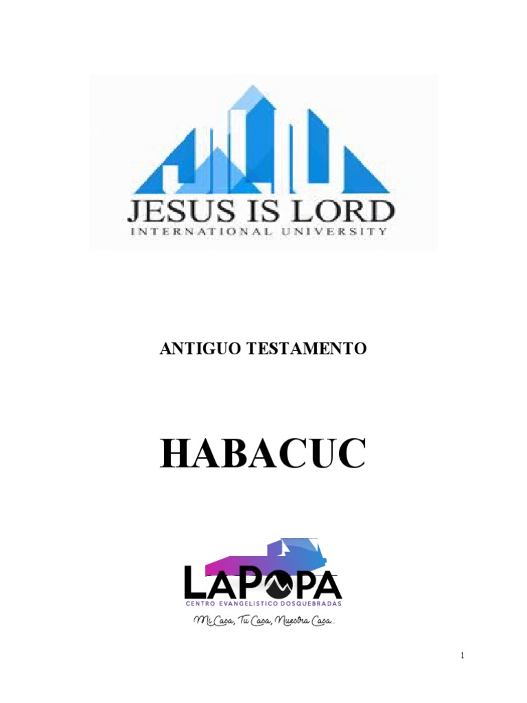 El Conflicto y Triunfo de la Fe en Habacuc | PDF | Contenido bíblico ...