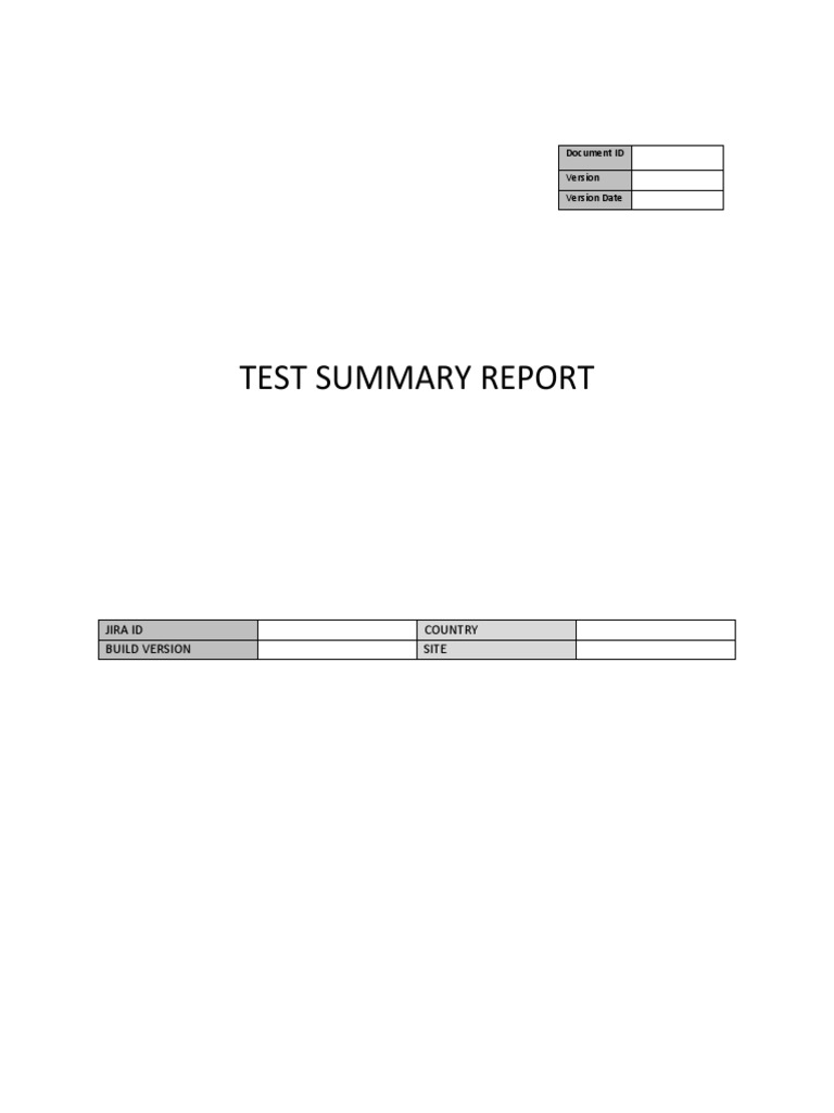 TSR Sample Format | PDF