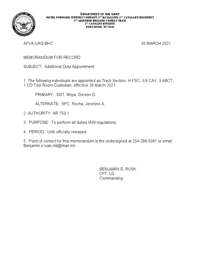 Tool Room Custodian MFR | PDF